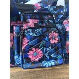 lug | Bags | Lug Propeller Overnight Bag Duffle Floral Pattern Hibiscus ...